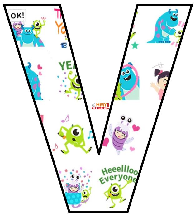 Tierno Alfabeto de Monstruos S. A. - Oh my Alfabetos!