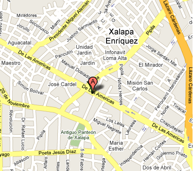 Xalapa Mexico Map