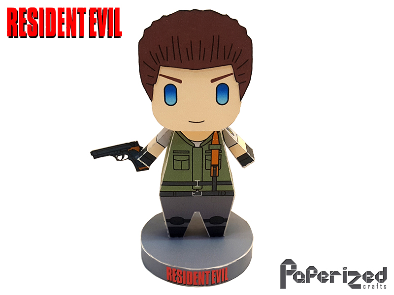 Resident Evil: Chris Redfield Paperized | Paperized Crafts