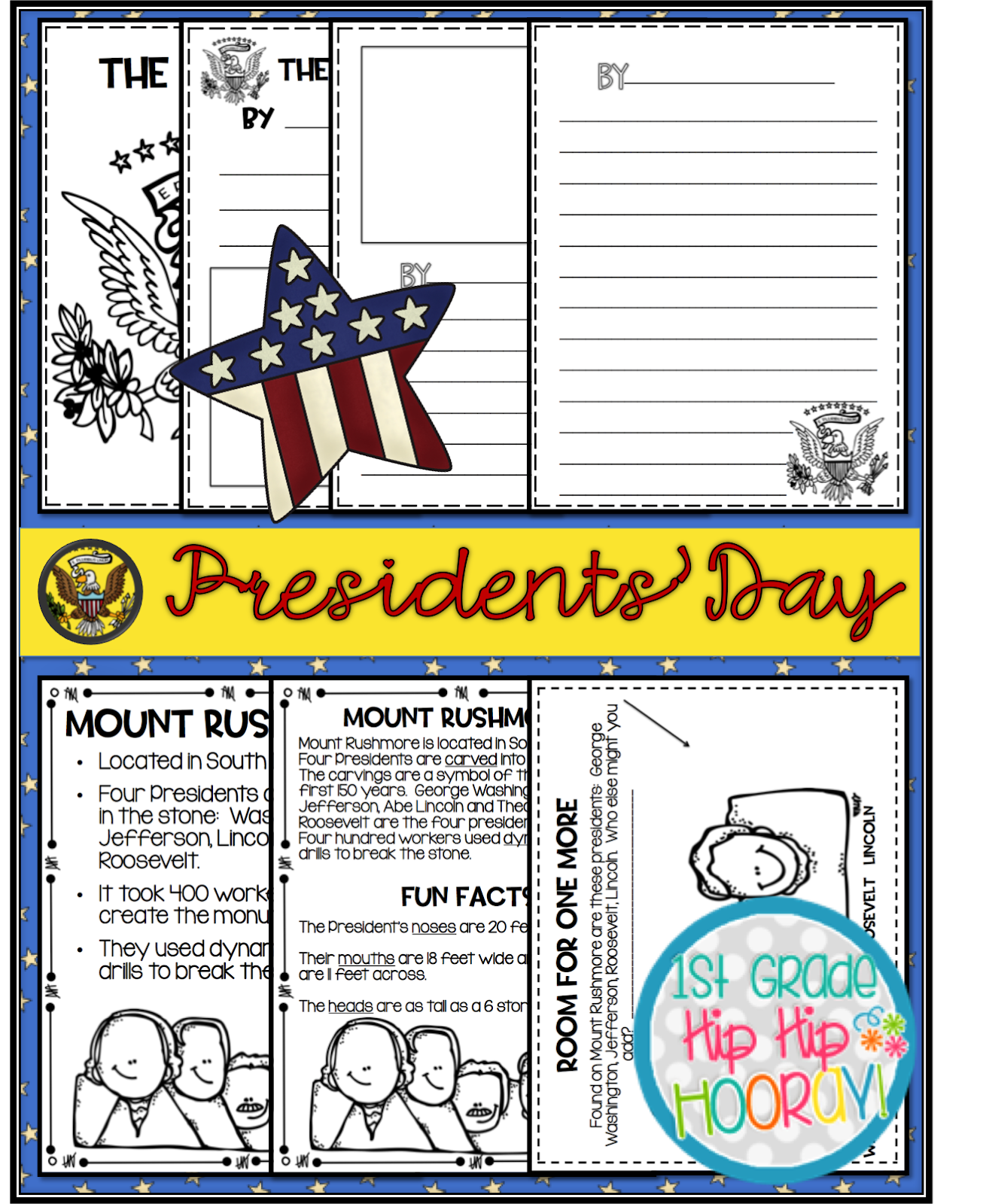 1st Grade Hip Hip Hooray!: Presidents' Day