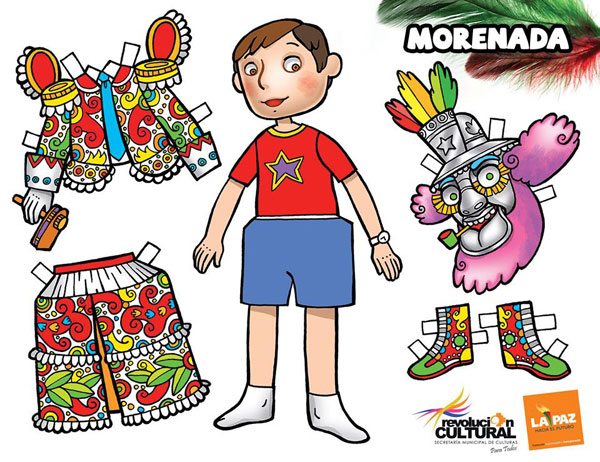 Colorear de la Morenada Bolivia - colorear tus dibujos