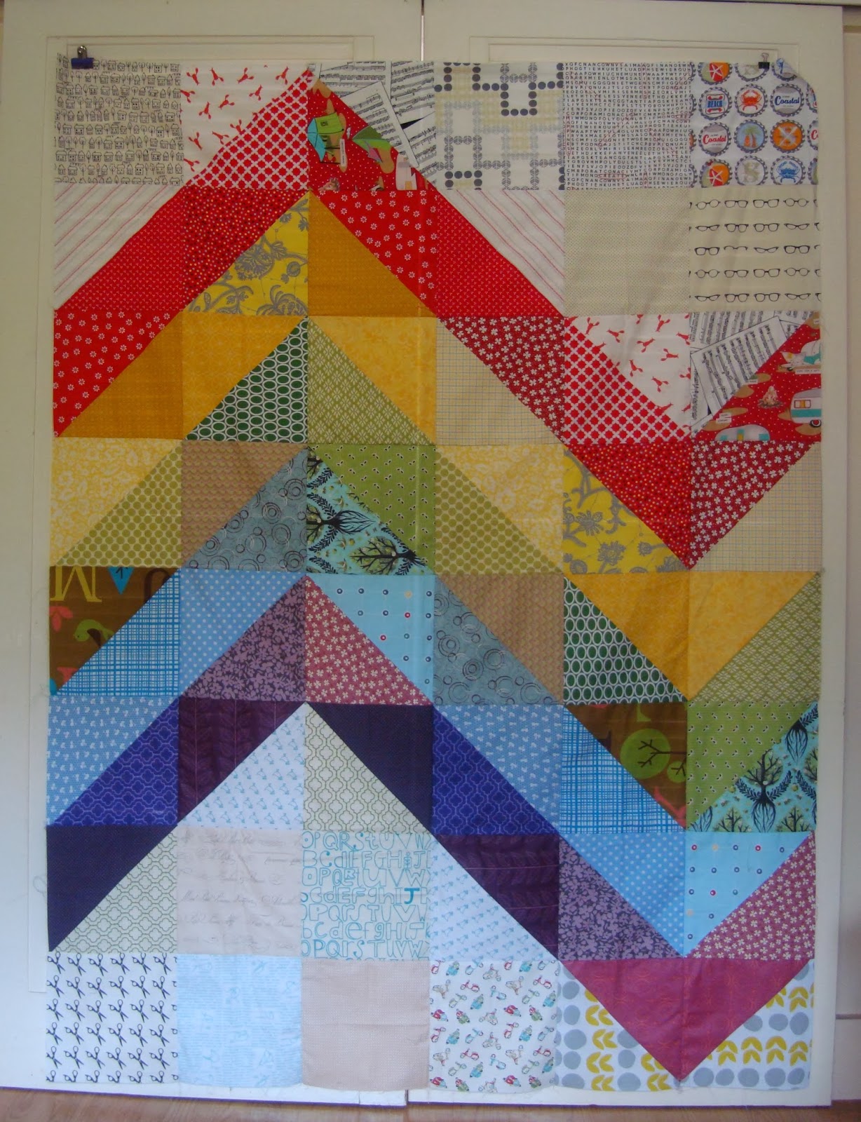 Giant Chevron Quilt and a GIVEAWAY! / CHARM ABOUT YOU