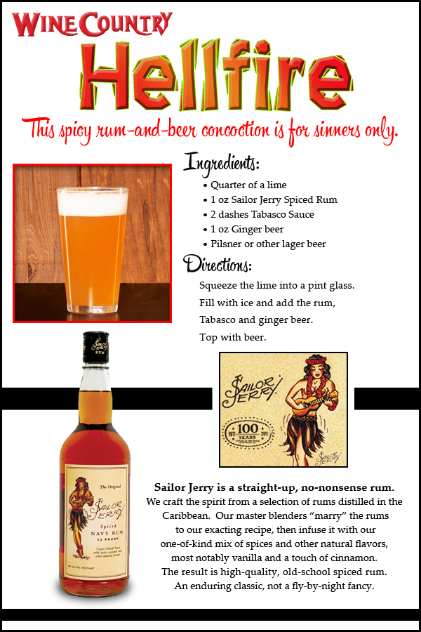 Wine Country New Jersey: Cocktail Country: Hellfire Cocktail