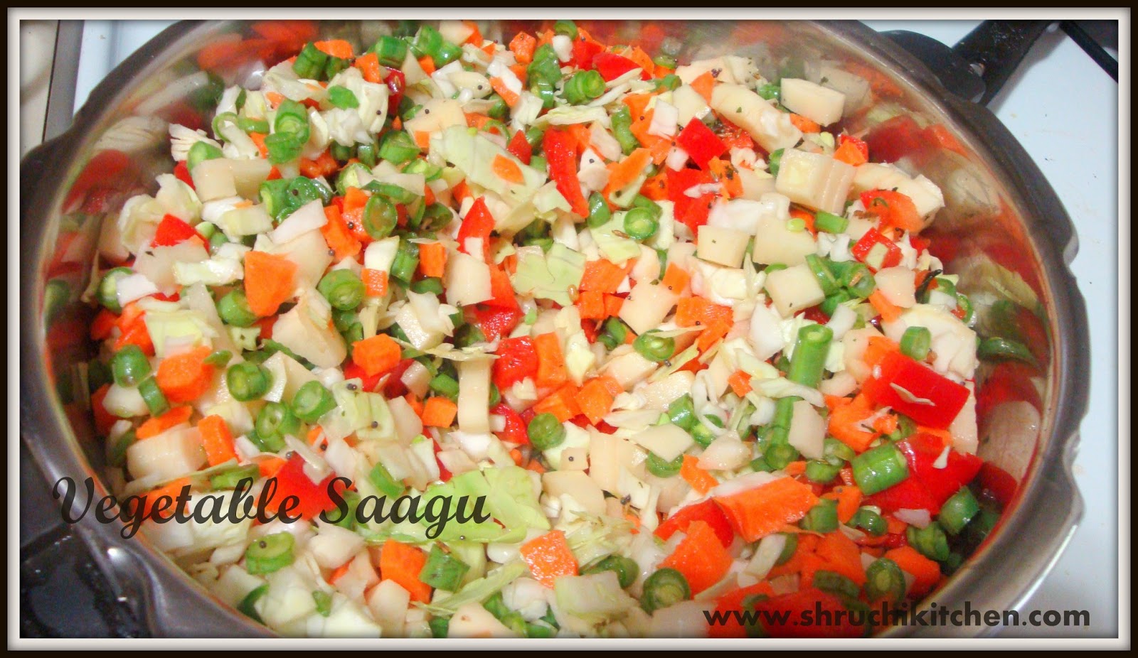 Shruchi Kitchen: Vegetable Saagu