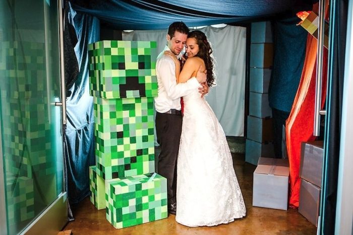 Great Pictures: Minecraft Themed Wedding