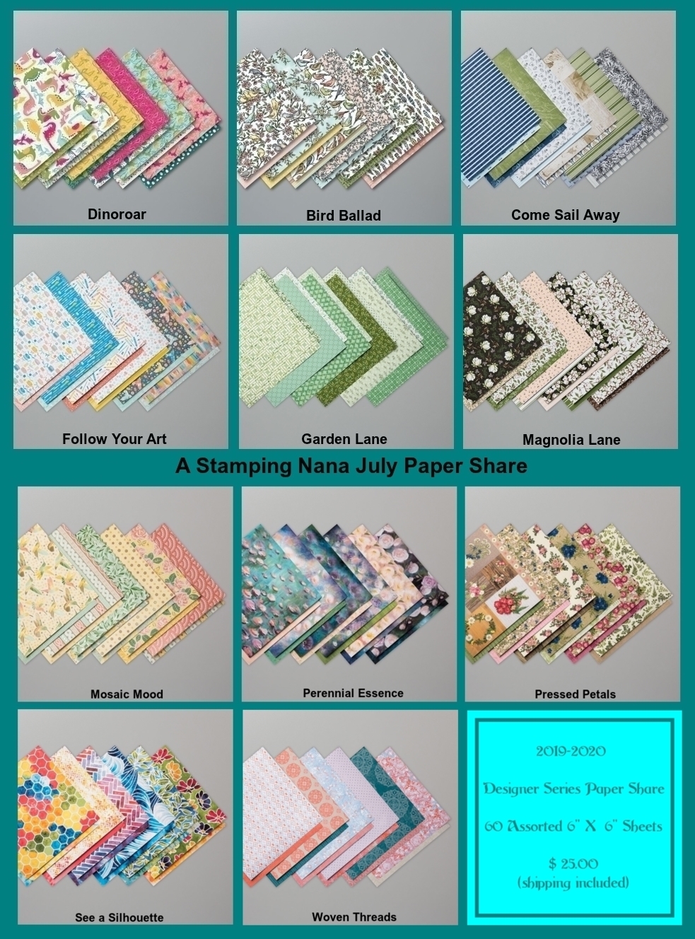 A Stamping Nana's Blog: Designer Series Paper - At a Glance