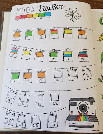 Cute Fall Inspired Mood Tracker