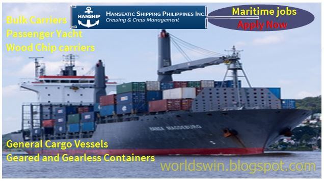 Apply maritime jobs at Hanseatic Shipping