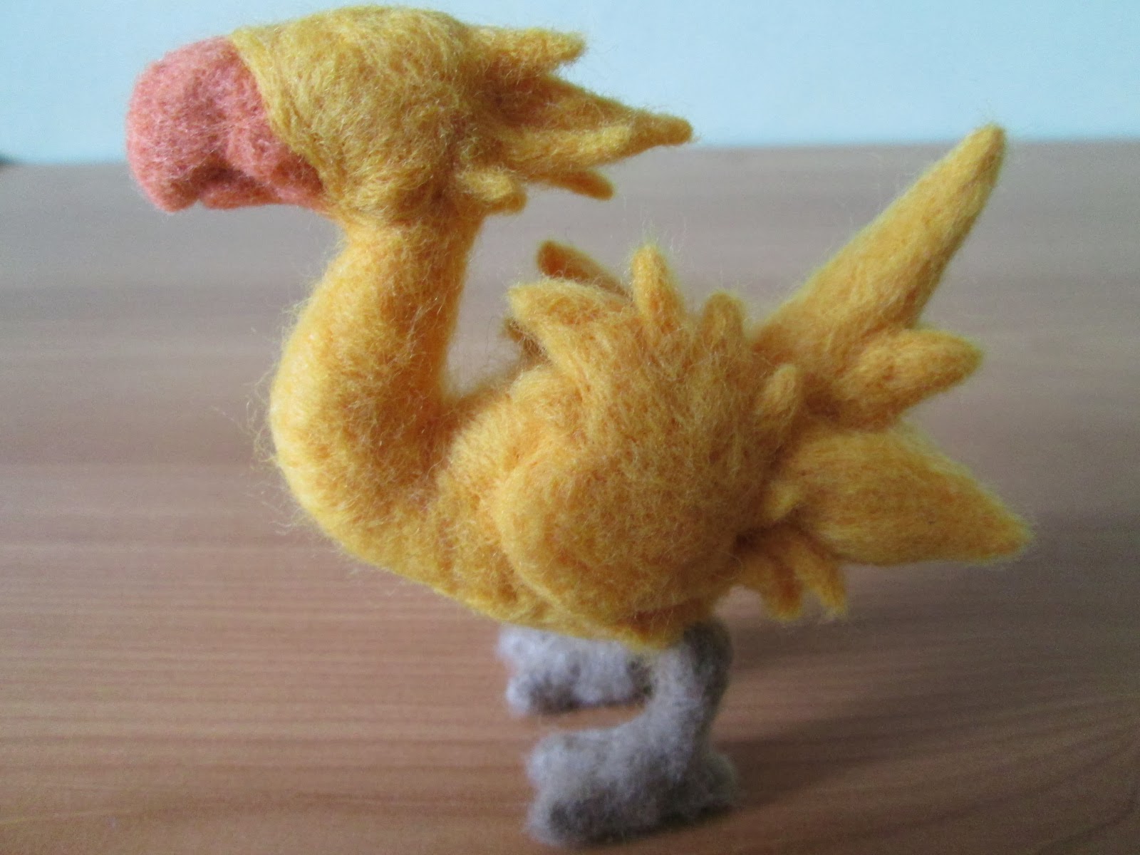 Sara Dunkerton Illustration and Animation: Needle Felted Chocobo!