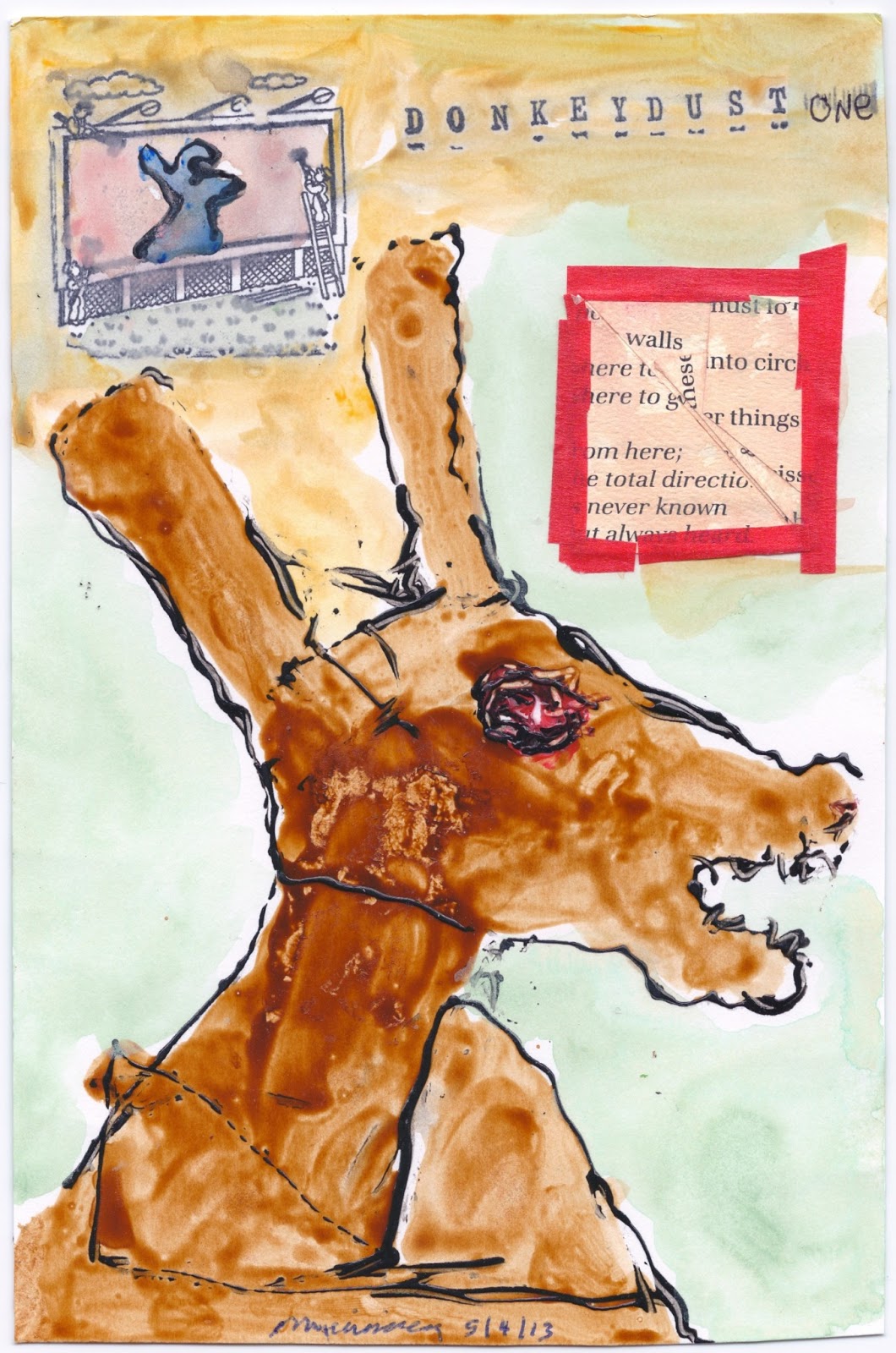 mailart: DONKEYS: July 2013
