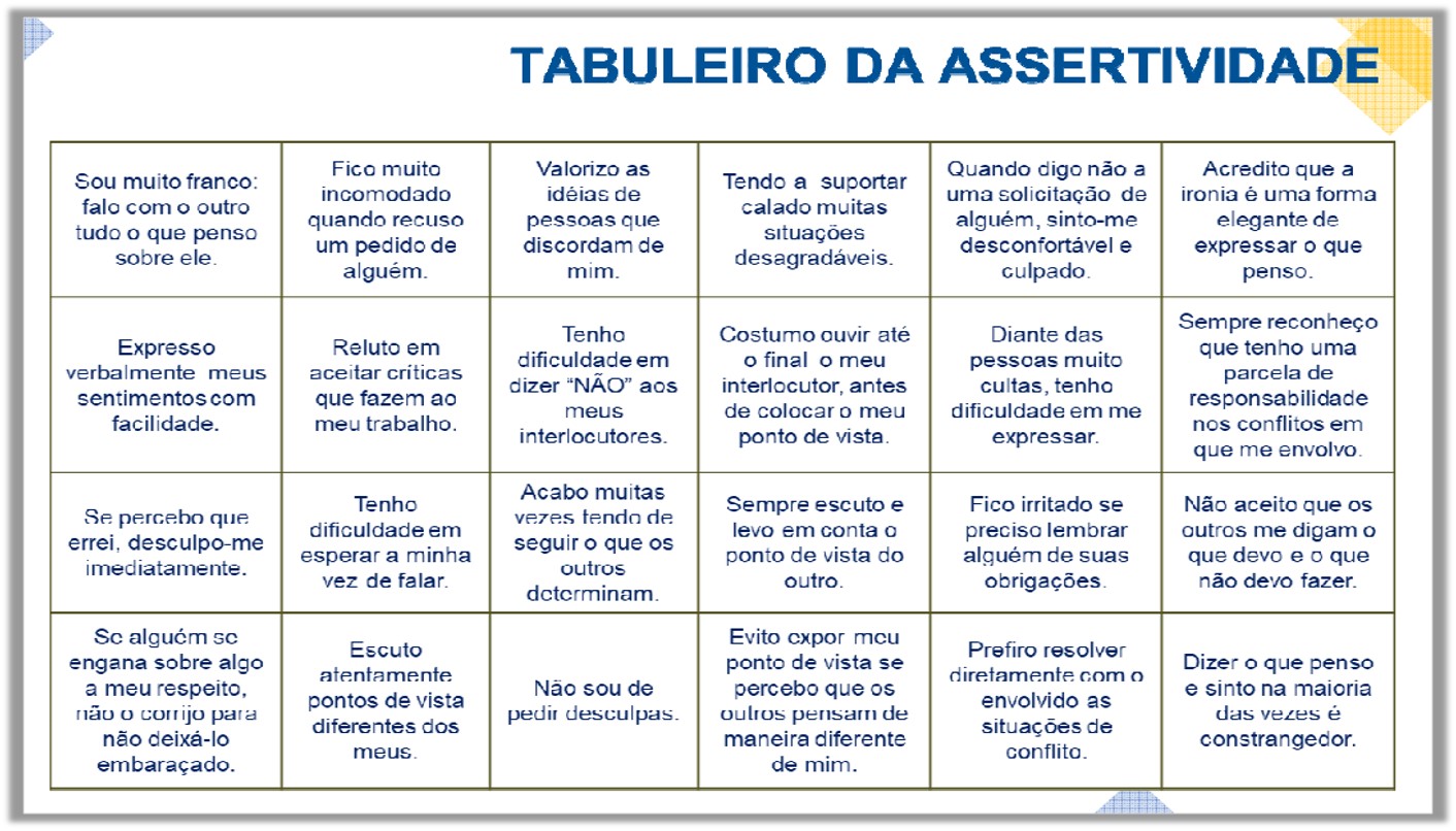 Arquivos pedagógicos : Tabuleiro da assertividade