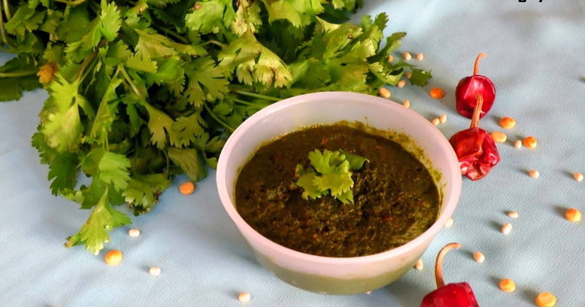 Coriander Thogayal Recipe / Kothamalli Thovaiyal Recipe ~ Full Scoops ...