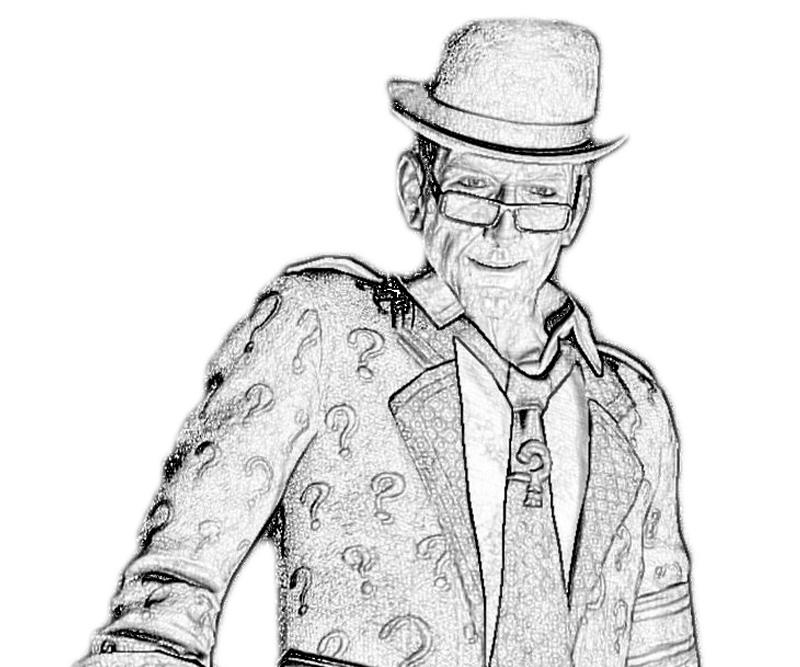 Riddler Arkham City Drawing