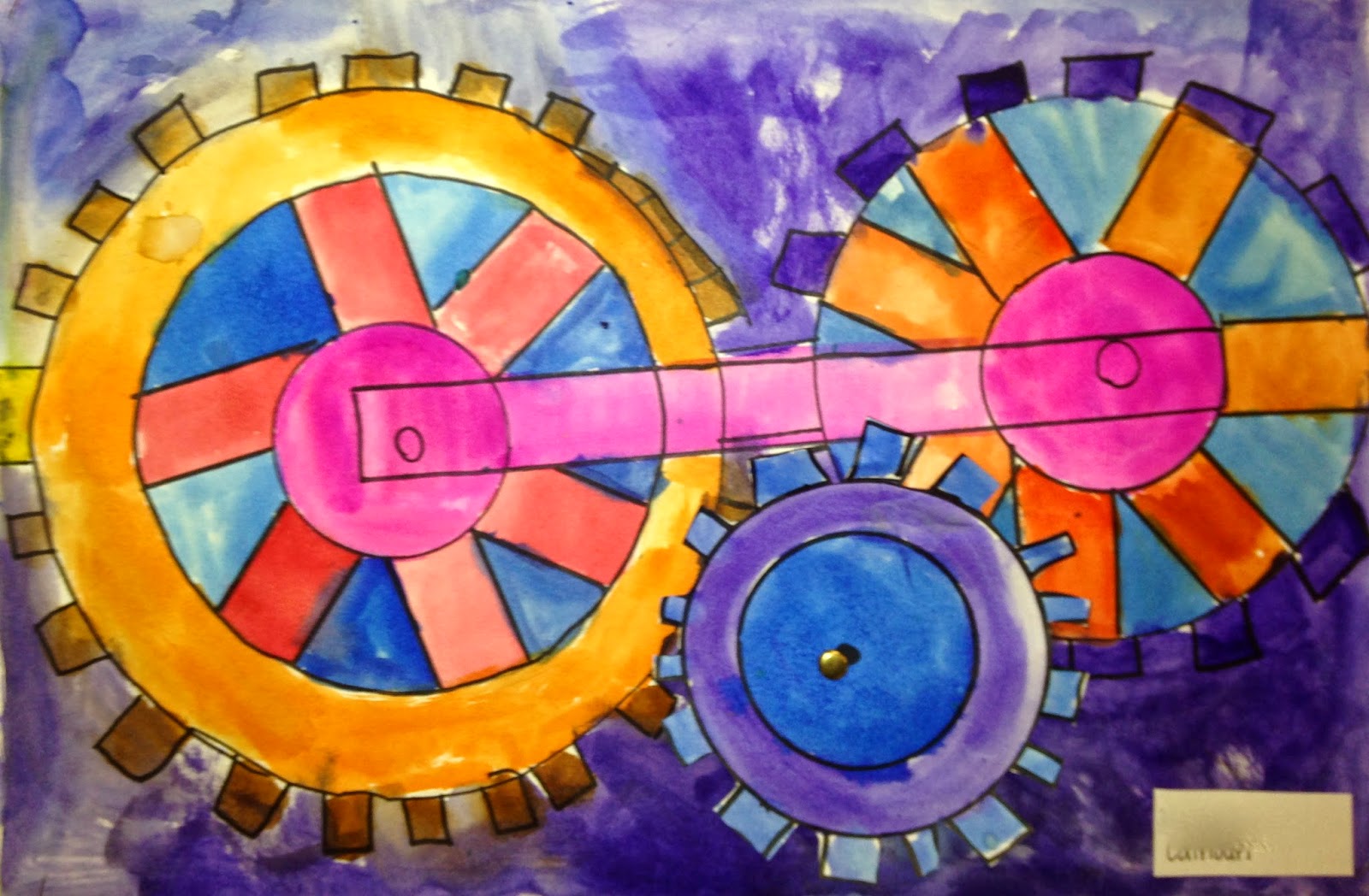 Art Room Blog: 3rd Grade Gears...