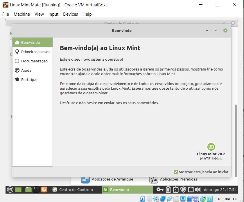 Máquina virtual Linux Mint Mate, para Virtual Box – Nós Explicamos-lhe