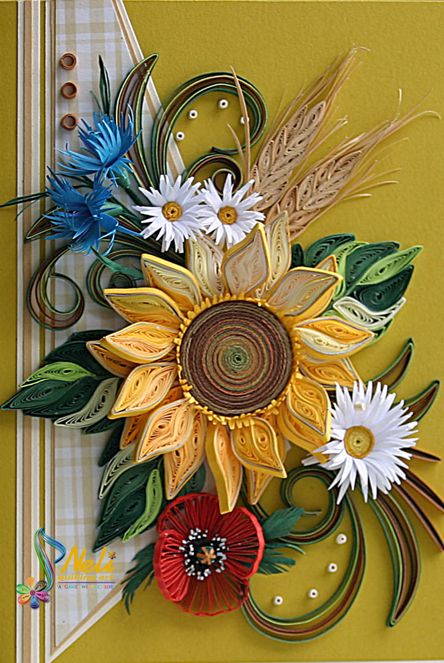 Neli Quilling Art: Sunflower