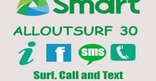 SMART All Out Surf 30 → 300MB Data, 100MB/day Facebook, Unli All Net ...