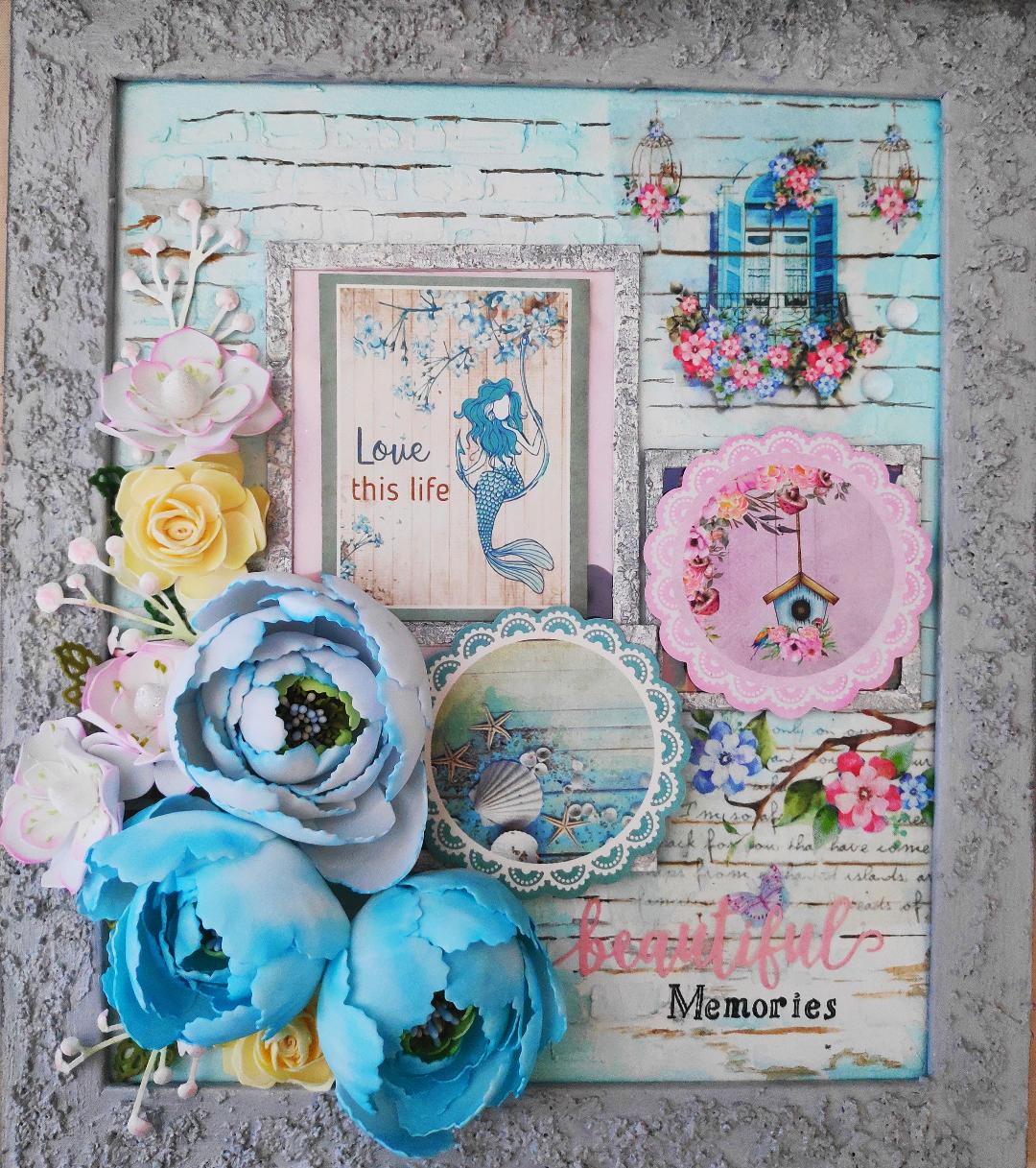 Lavenderpots: handcrafted with love: mixed media frame