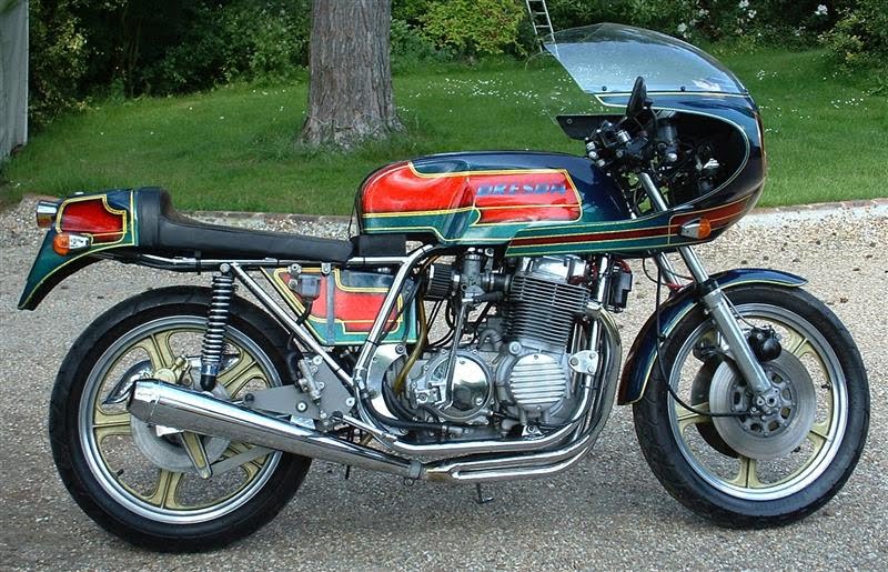 Cling on for dear life !!!: CB750 Dresda Fruitcakes – 70’s style