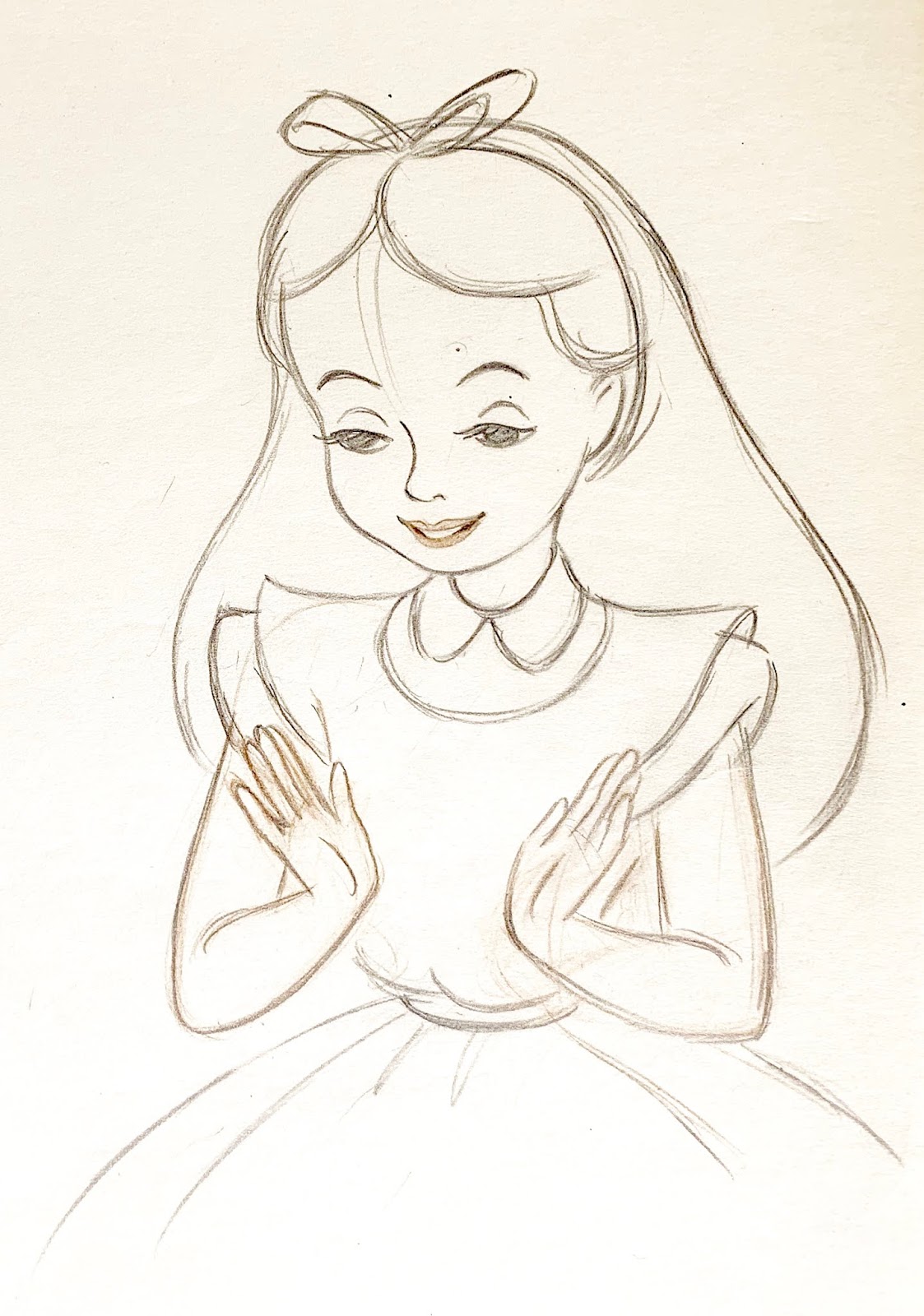 Animation Collection: Original Production Animation Drawing of Alice ...