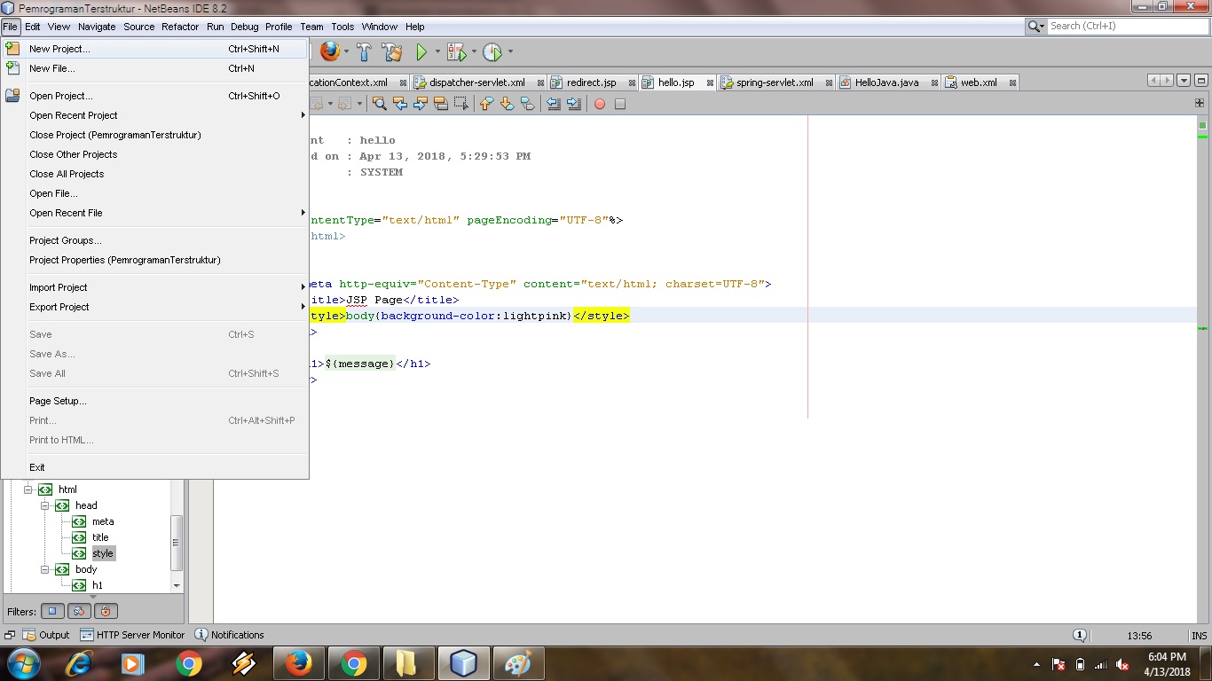 Membuat Tampilan Web Sederhana Tahap 1