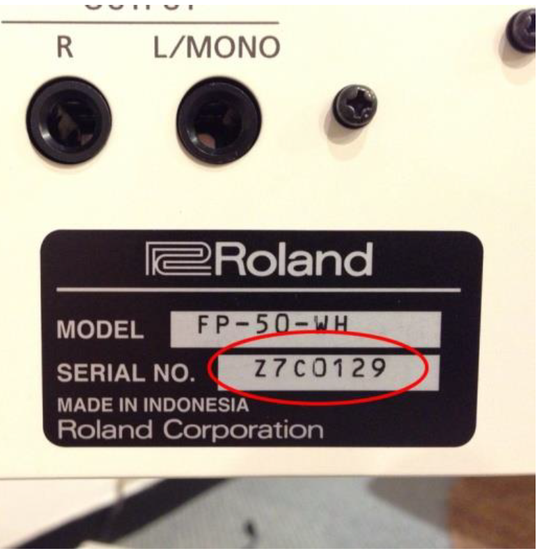 Roland/BOSS產品序號查看方式說明