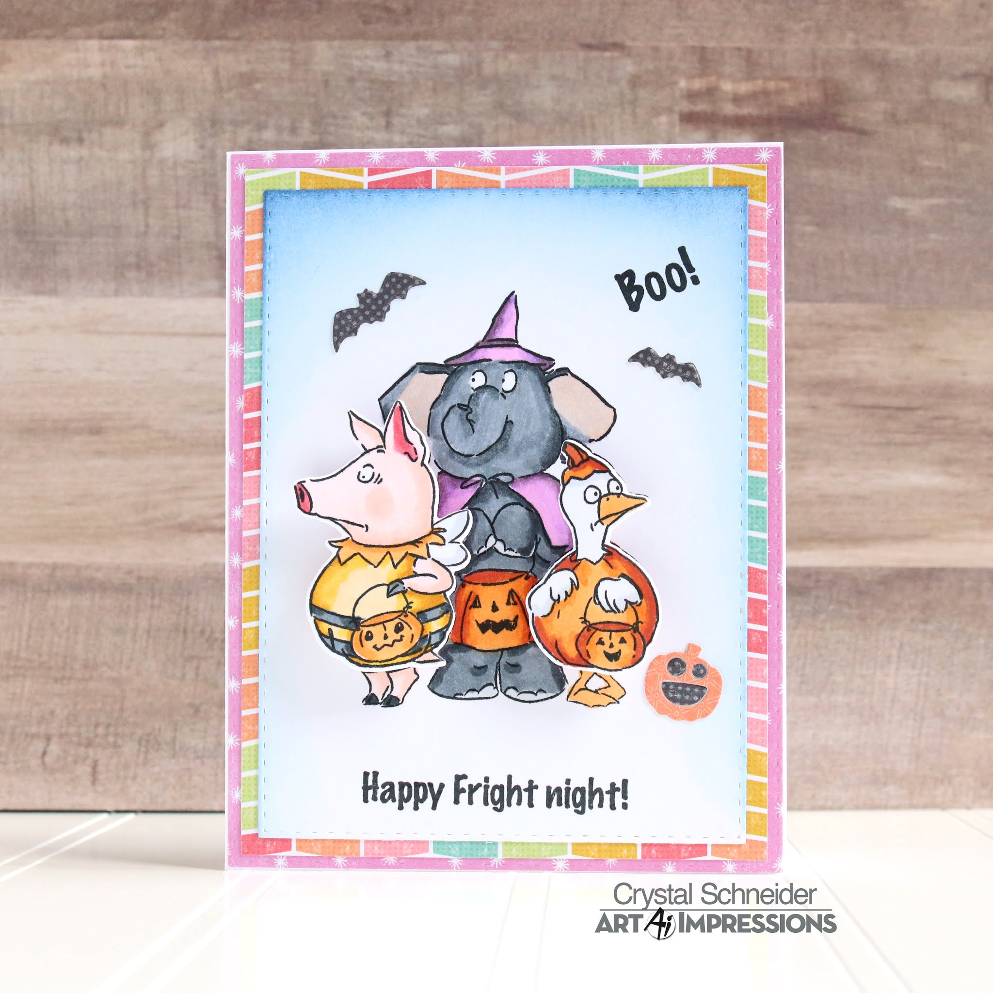 Art Impressions Blog: Boo! Happy Fright Night! by Crystal
