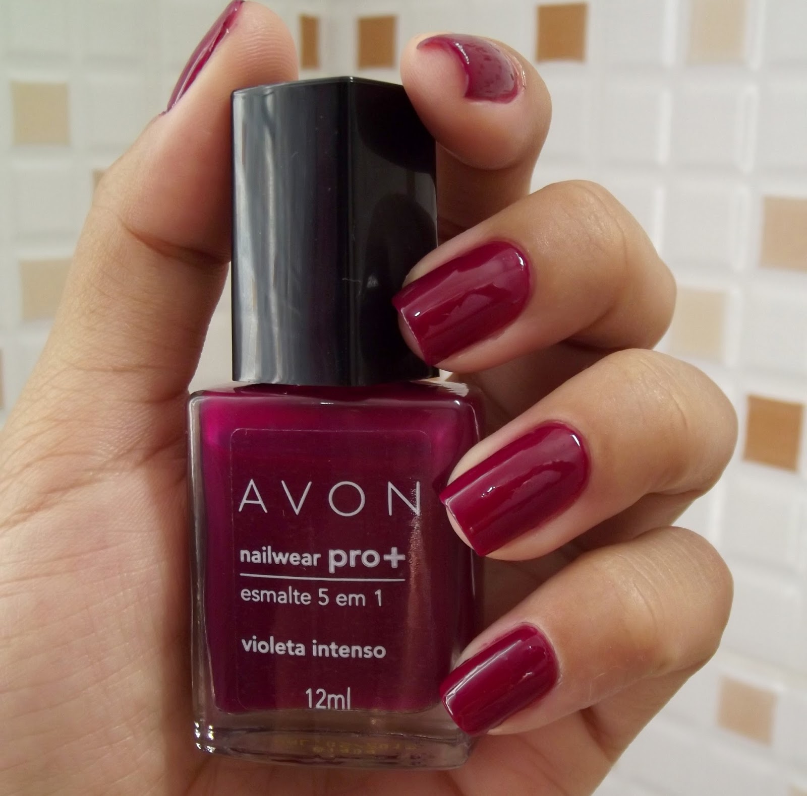 Esmalte: Violeta Intenso - Avon Nailwear Pro + - KAHCHEAR