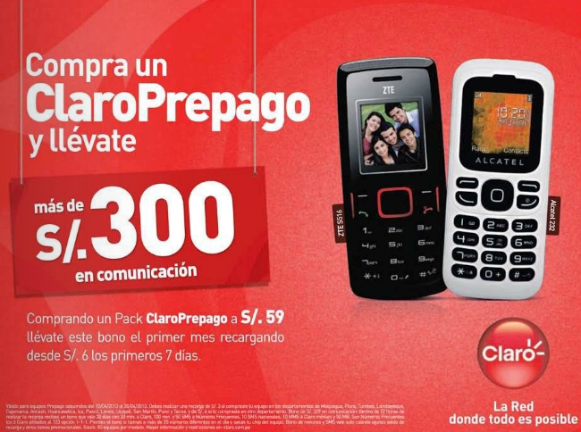 CLARO QUE TIENES MAS: Oferta Claro Prepago