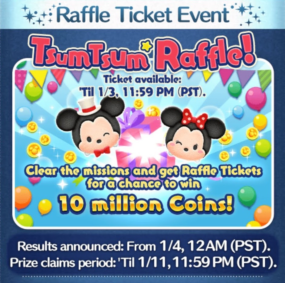 LINE: Disney Tsum Tsum (Global) - 2020 Year End Event, Tsum Tsum Raffle ...
