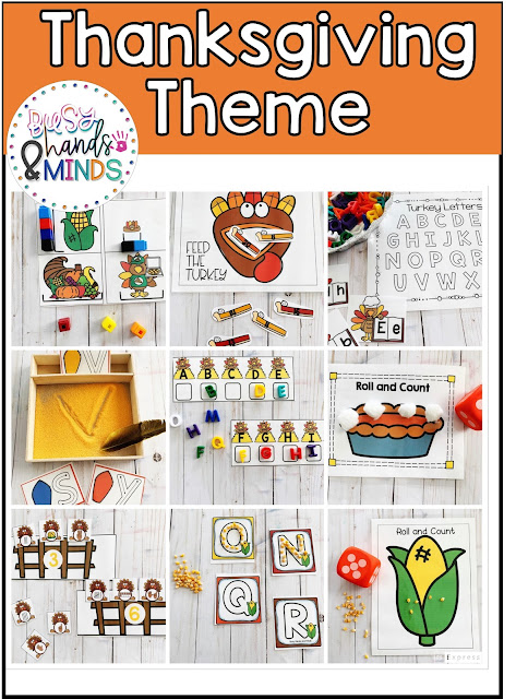 Thanksgiving Preschool Theme | Busy Hands and Minds