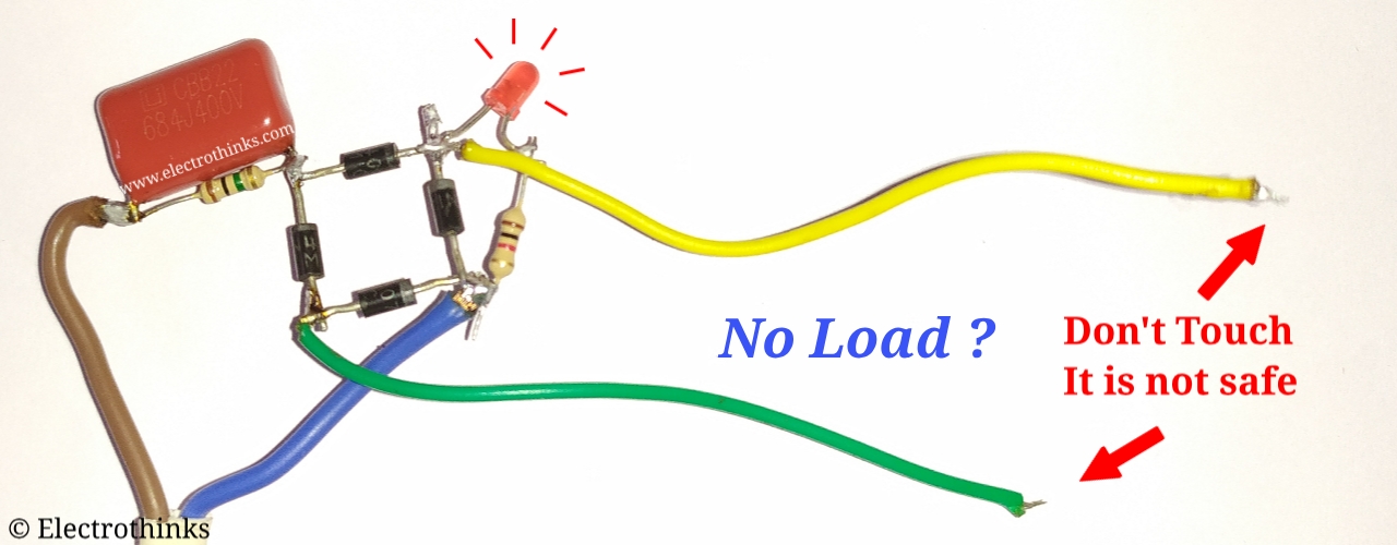 Capacitive Power Supply Circuit Working Explanation - Electrothinks