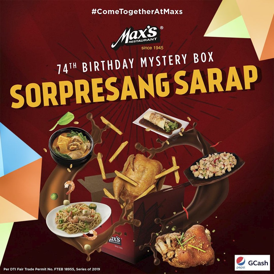 Manila Shopper: Max's 74th Birthday Promo: Oct 2019