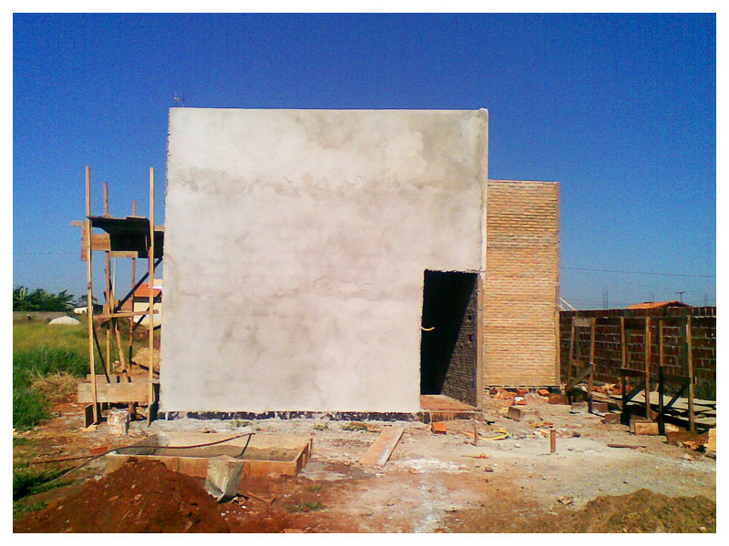 MINHA CASA MINHA...: Minha casa minha... "parede rebocada"