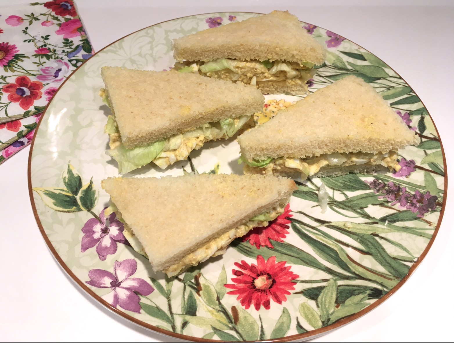 Mystery Lovers Kitchen Curried Egg Salad Tea Sandwiches For Easter Recipe From Author