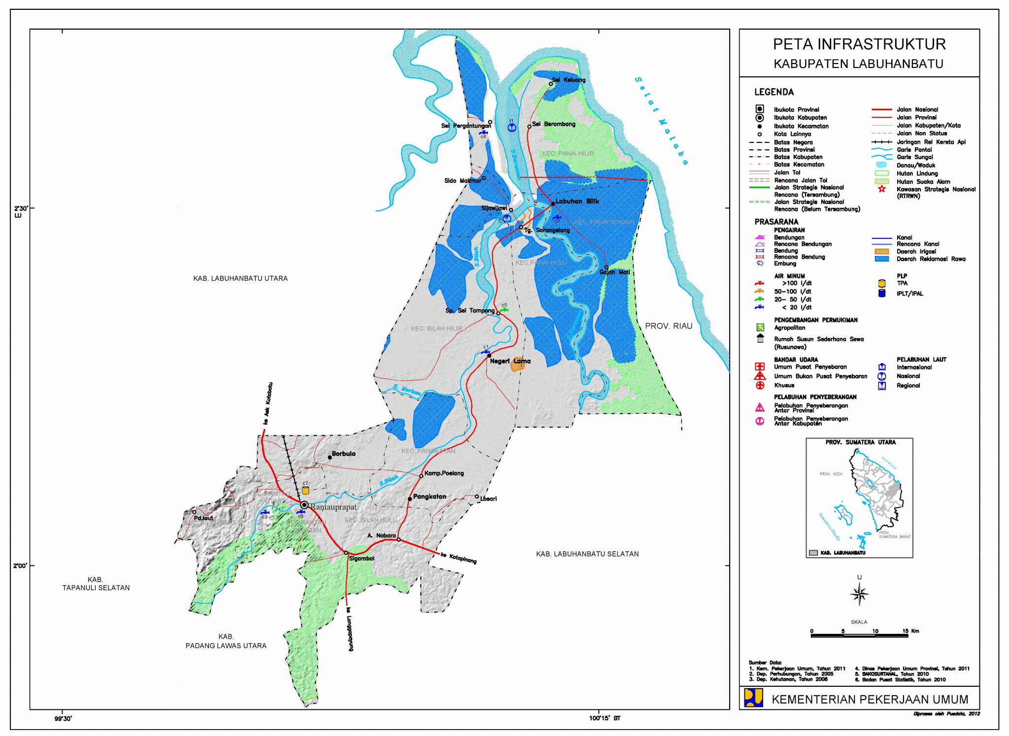 Peta Kabupaten Labuhanbatu