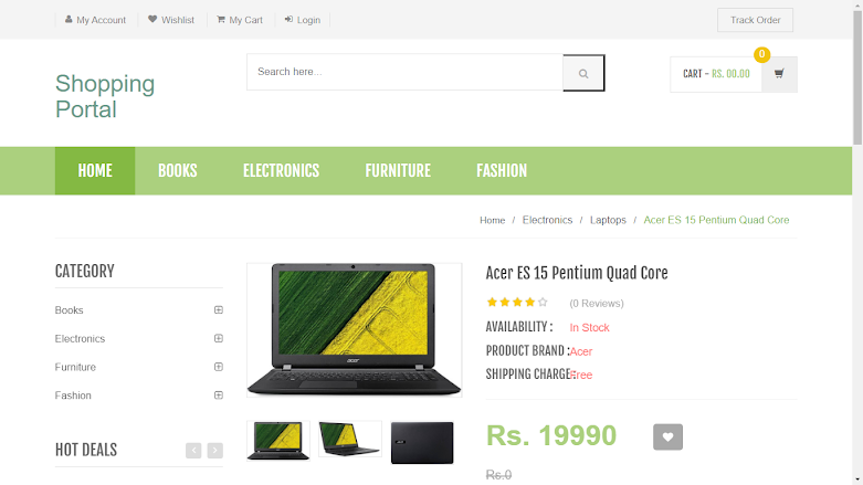 Online Shopping System Project using php mysql with Source Code | Free ...