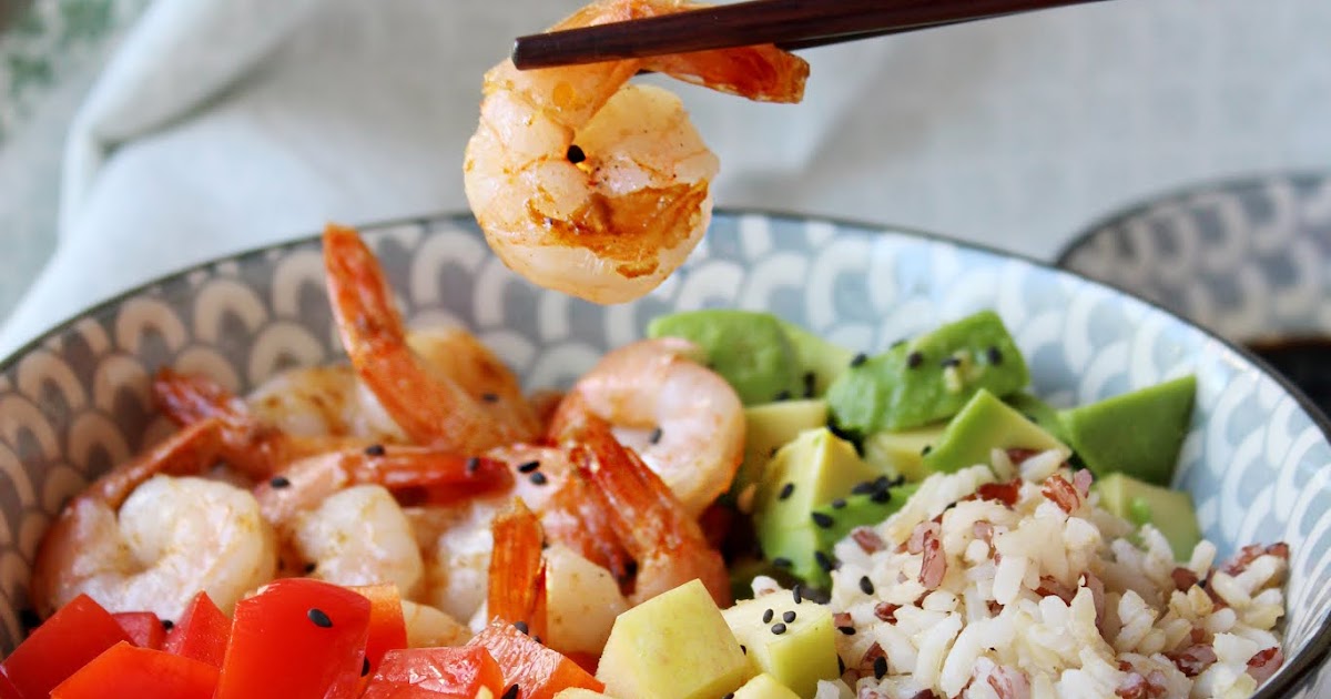 i dolci di laura: Poke Bowl con gamberi e avocado