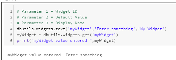 Here is Something !: Create Widget in Databricks Python Notebook