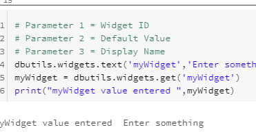 Here is Something !: Create Widget in Databricks Python Notebook