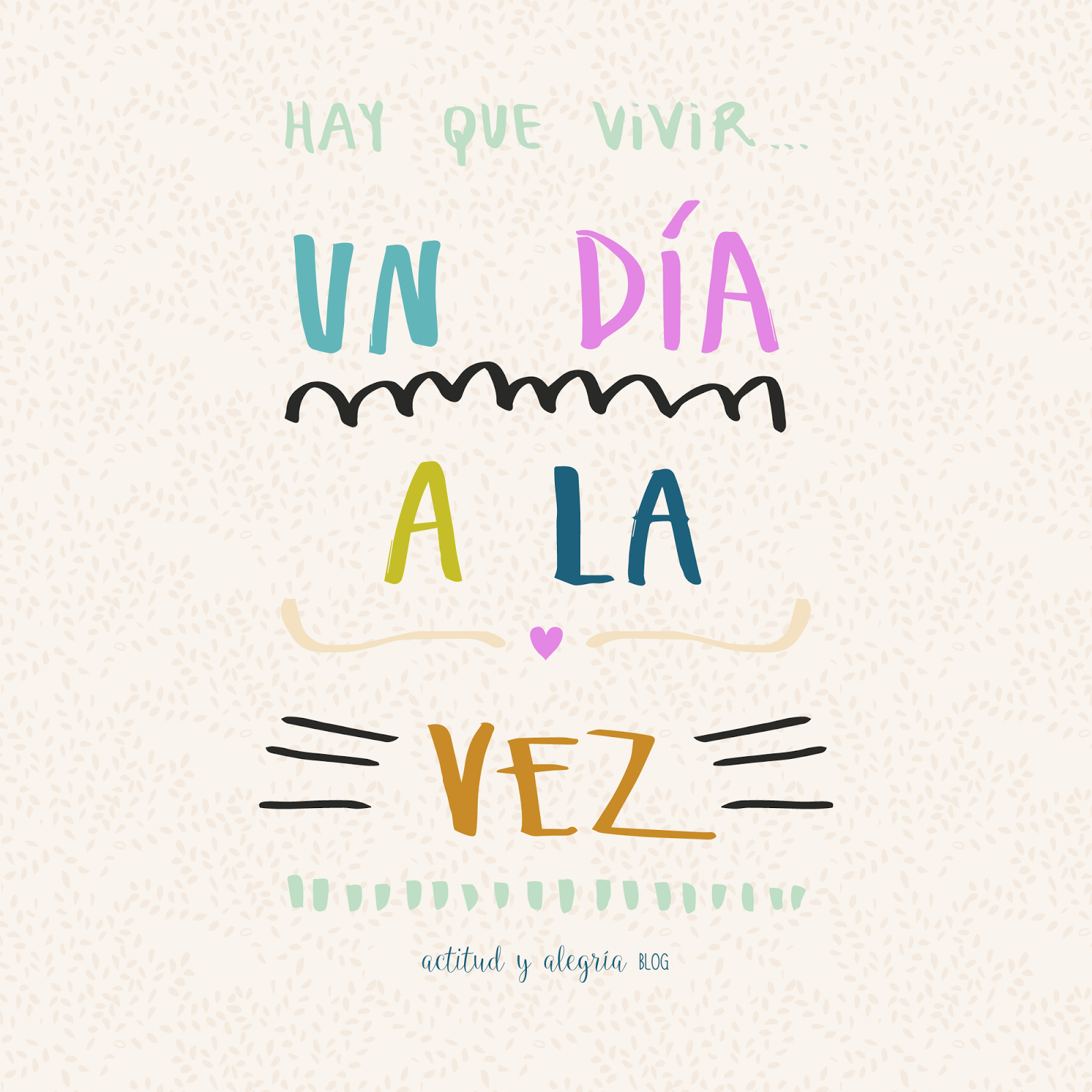 Viernes ilustrado: a la vez / Actitud y alegría.