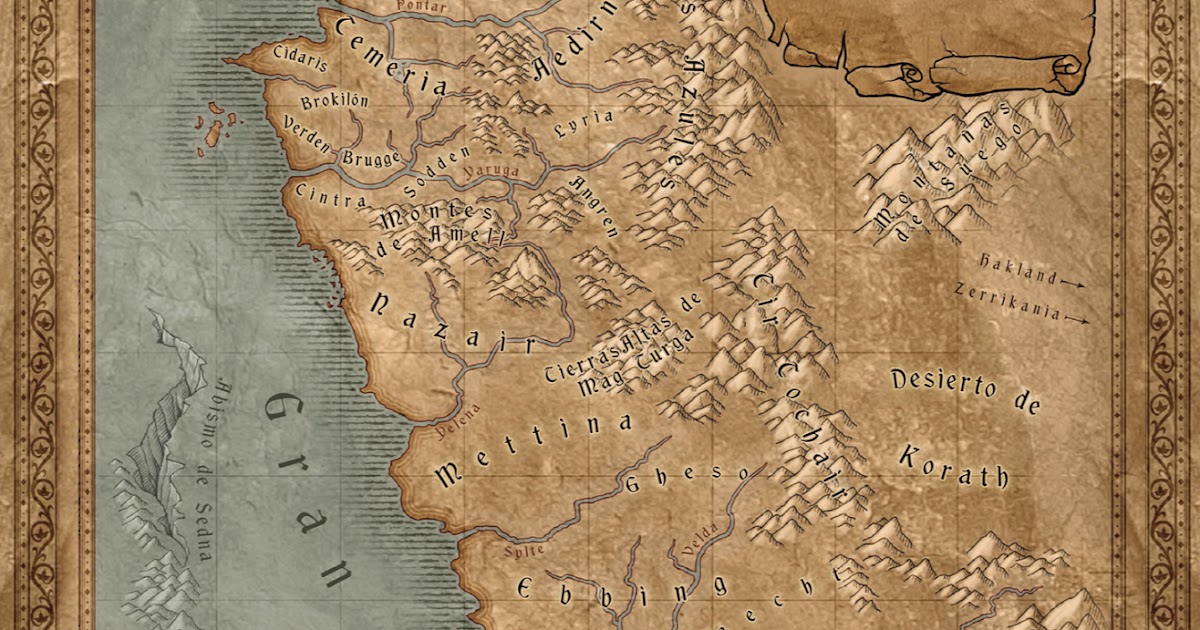 Sinergia de Rol: Mapa del continente (oficial) - AYUDA PARA THE WITCHER