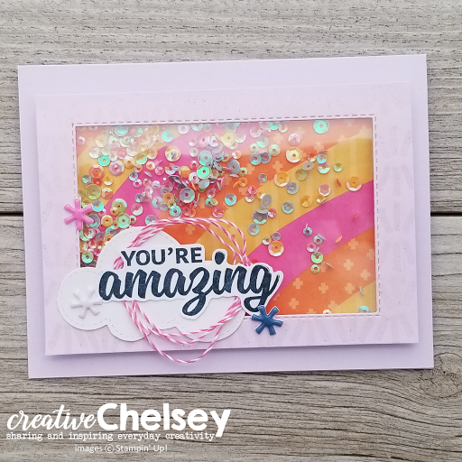 Creative Chelsey: Create Two Shaker Cards with the Stampin Up Paper ...