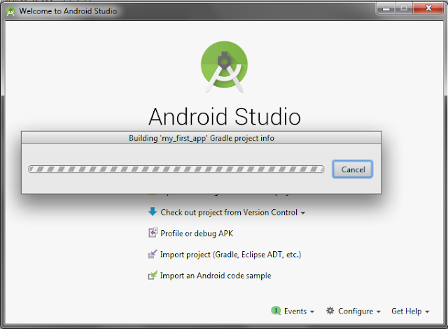 How to create a new android studio project