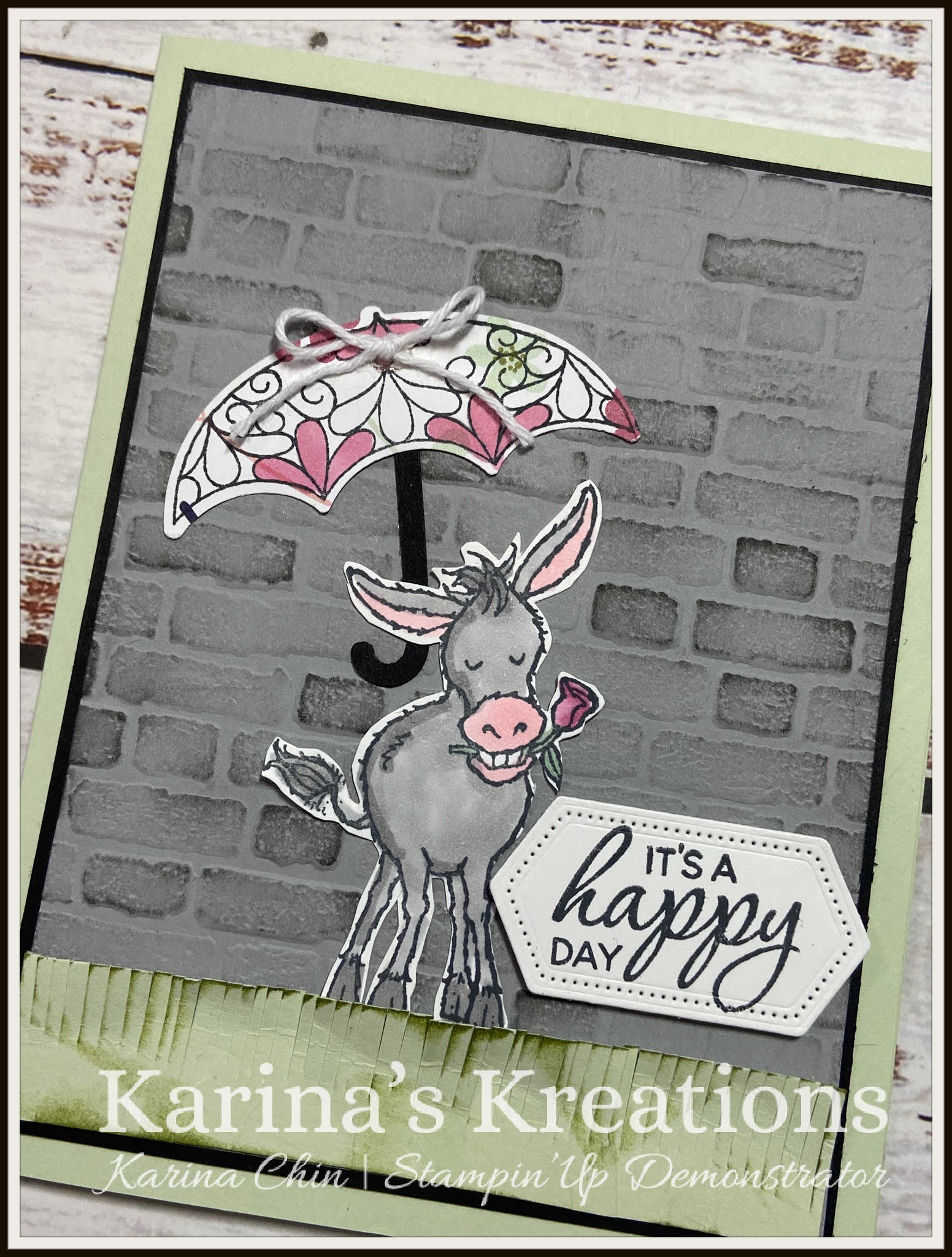 Darling Donkey Sneak Peek - Karina Chin, Stampin' Up! Demonstrator