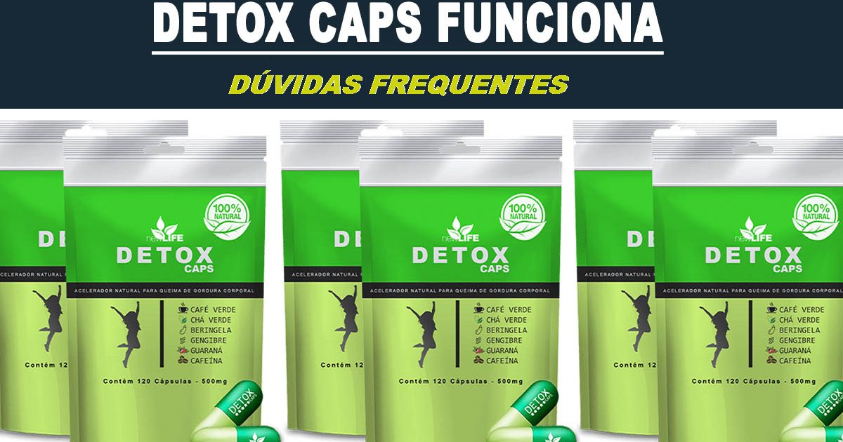 Dúvidas frequentes sobre o Detox Caps