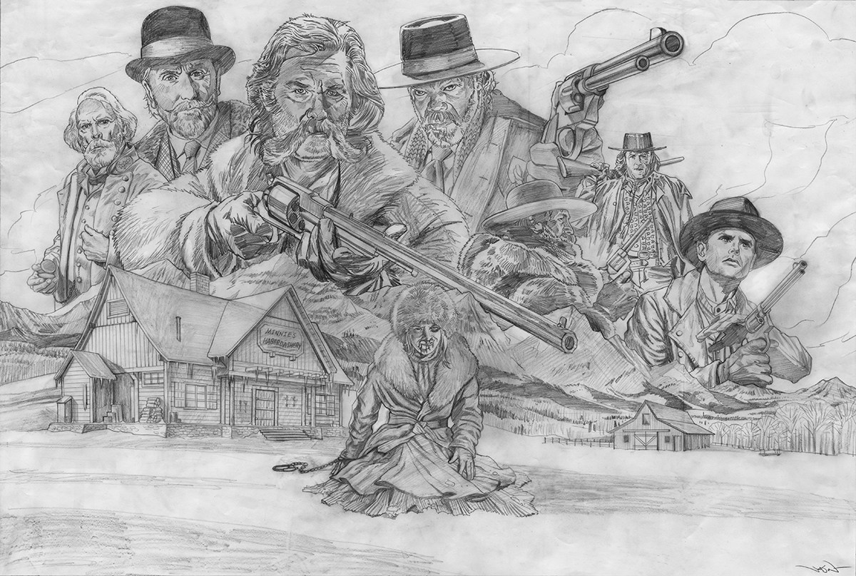 INSIDE THE ROCK POSTER FRAME BLOG: Jason Edmiston The Hateful Eight ...