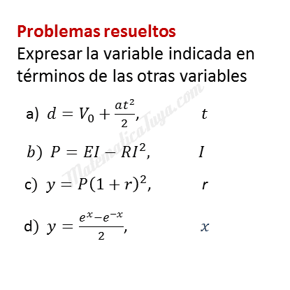 guillermoinem2020: LA TÉCNICA DE DESPEJAR VARIABLES