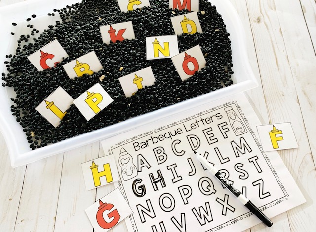 Alphabet Bins | Busy Hands and Minds