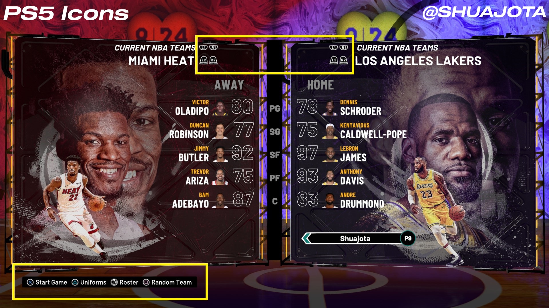 PS5 Icons for NBA 2K21 PC (Modded Controller) by Shuajota - Shuajota ...